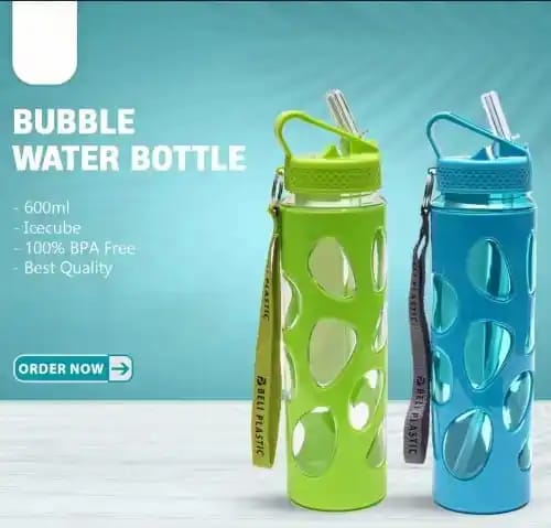 WATER BOTTLE FOR KIDS/ ICE CUBE WATER BOTTLE/ 600ML – Abbasi Traders